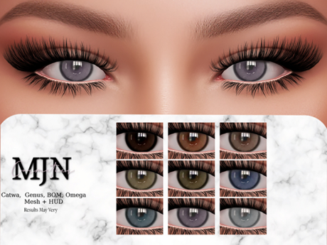 Second Life Marketplace - [MJN] Obsidian Eyes {EVOX}